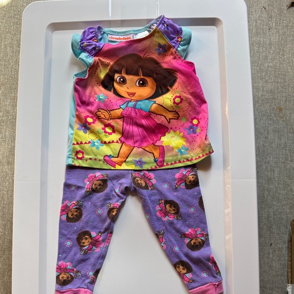 Nickelodeon | Pajamas | Nickelodeon Dora The Explorer Pajama Set Pink ...